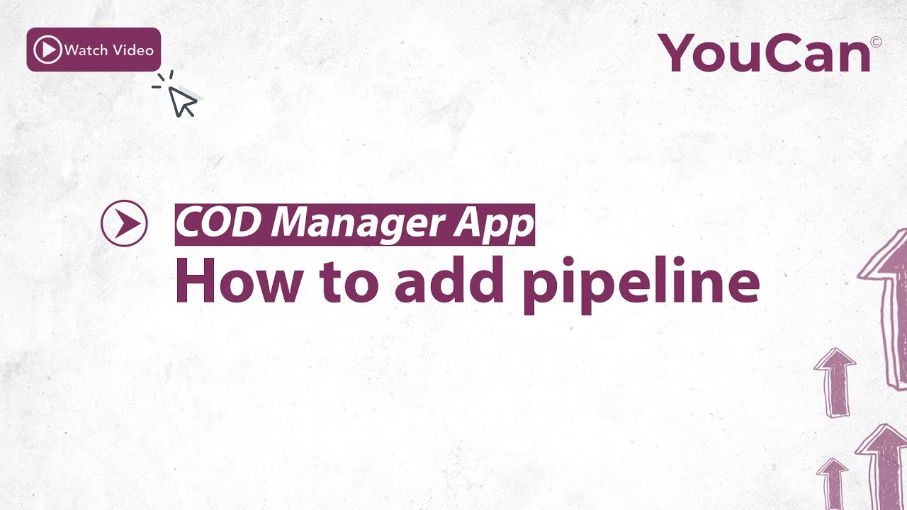 COD Manager: App How to add Pipelines? - YouTube