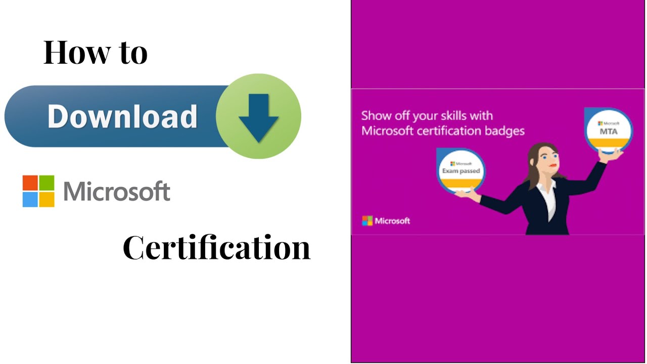 How to Download Microsoft Certification - YouTube