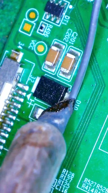 diode remove by soldering iron. #soldering #solderingiron # ...
