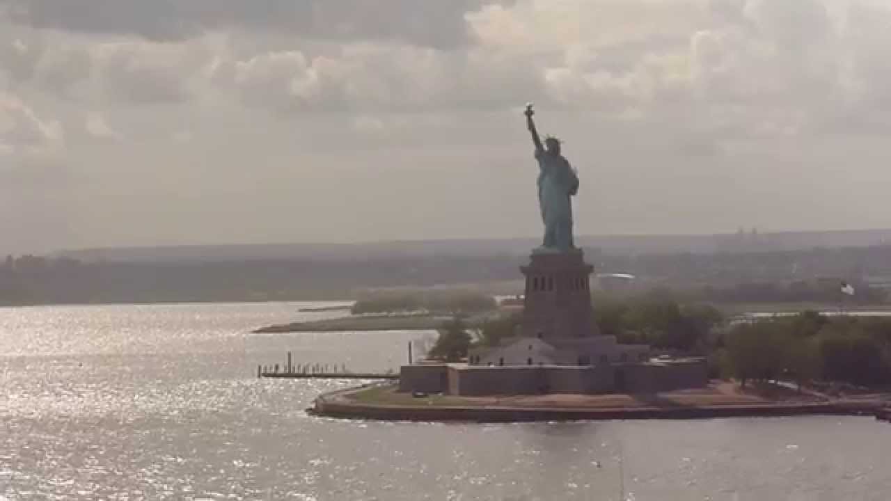 View of the Statue of Liberty from Norwegian Breakaway cruise ship ...