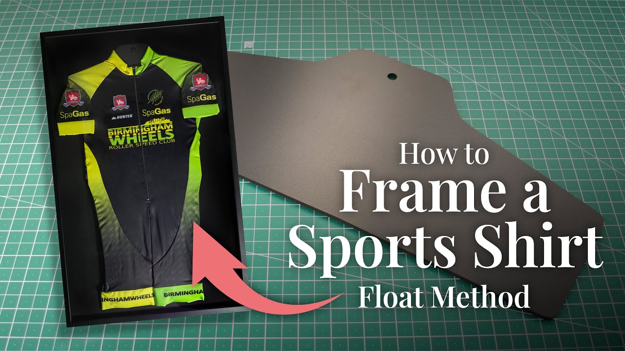 How to Frame a Sports Shirt | Float Method - YouTube