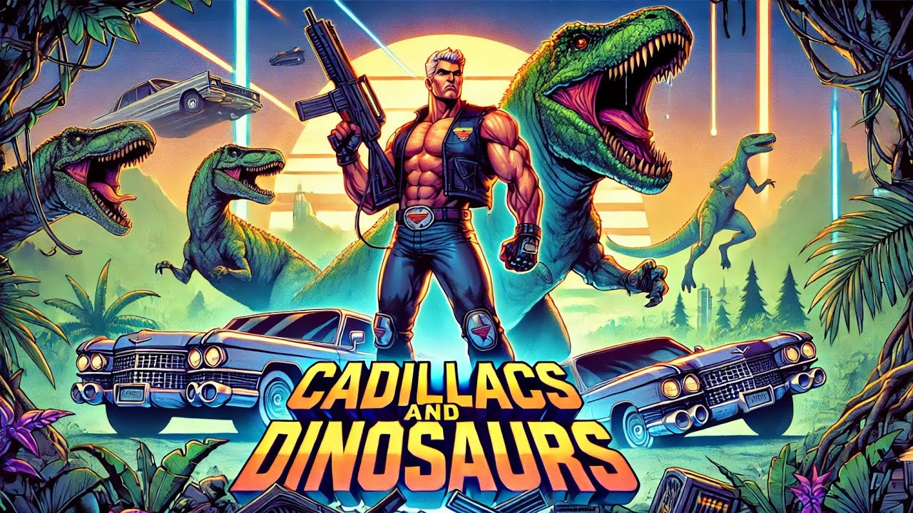 Cadillacs and Dinosaurs Arcade Game 🕹 🎮 Gameplay Walkthrough - YouTube