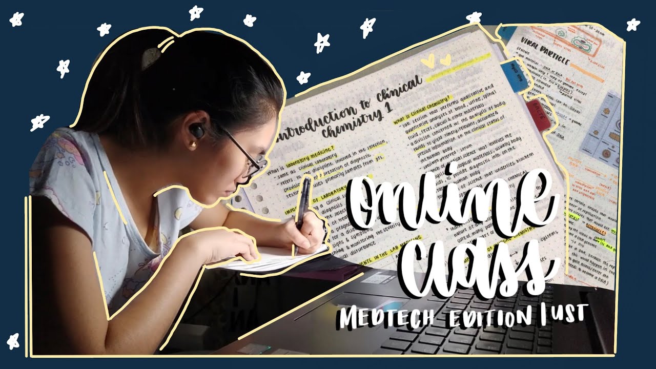 A day of online class | UST medtech - YouTube