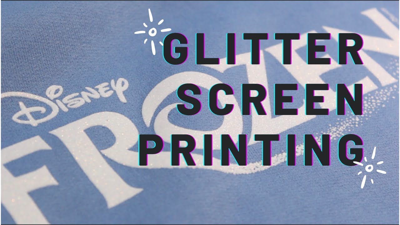 Screen Printing Glitter Ink on T-Shirts - YouTube