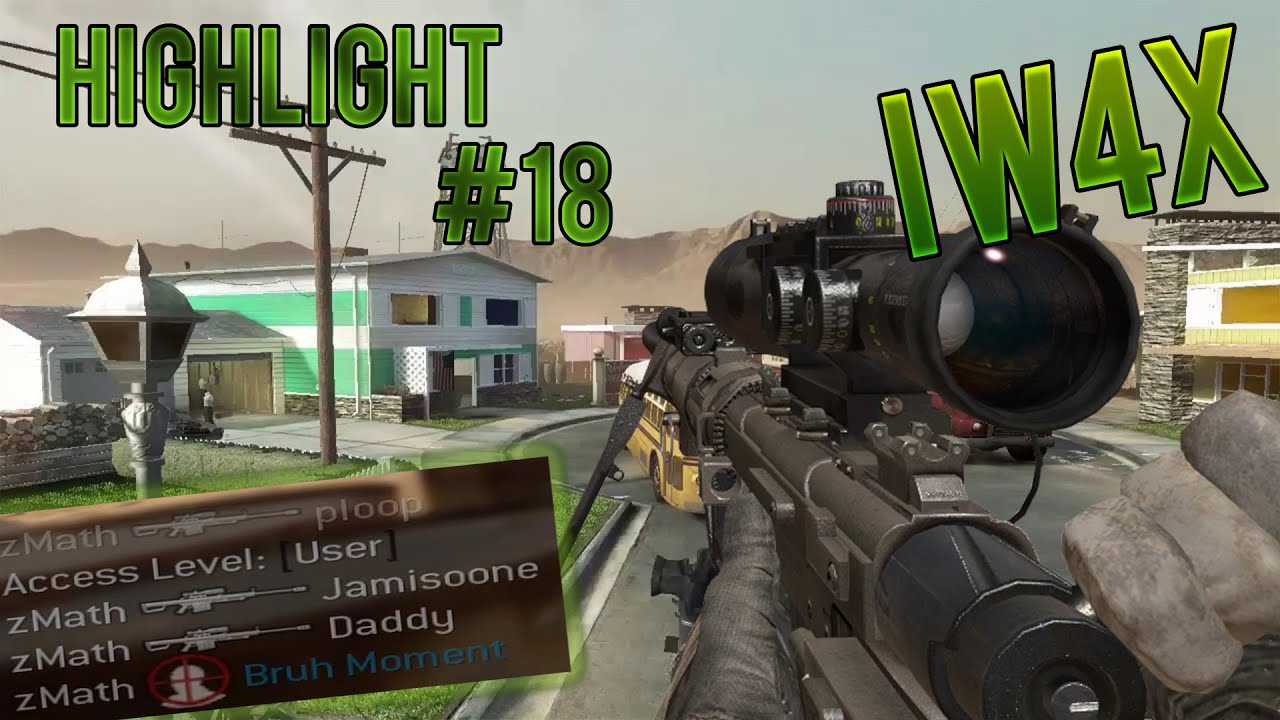 MY FIRST IW4X SNIPING HIGHLIGHT!! (Highlight #18) - YouTube
