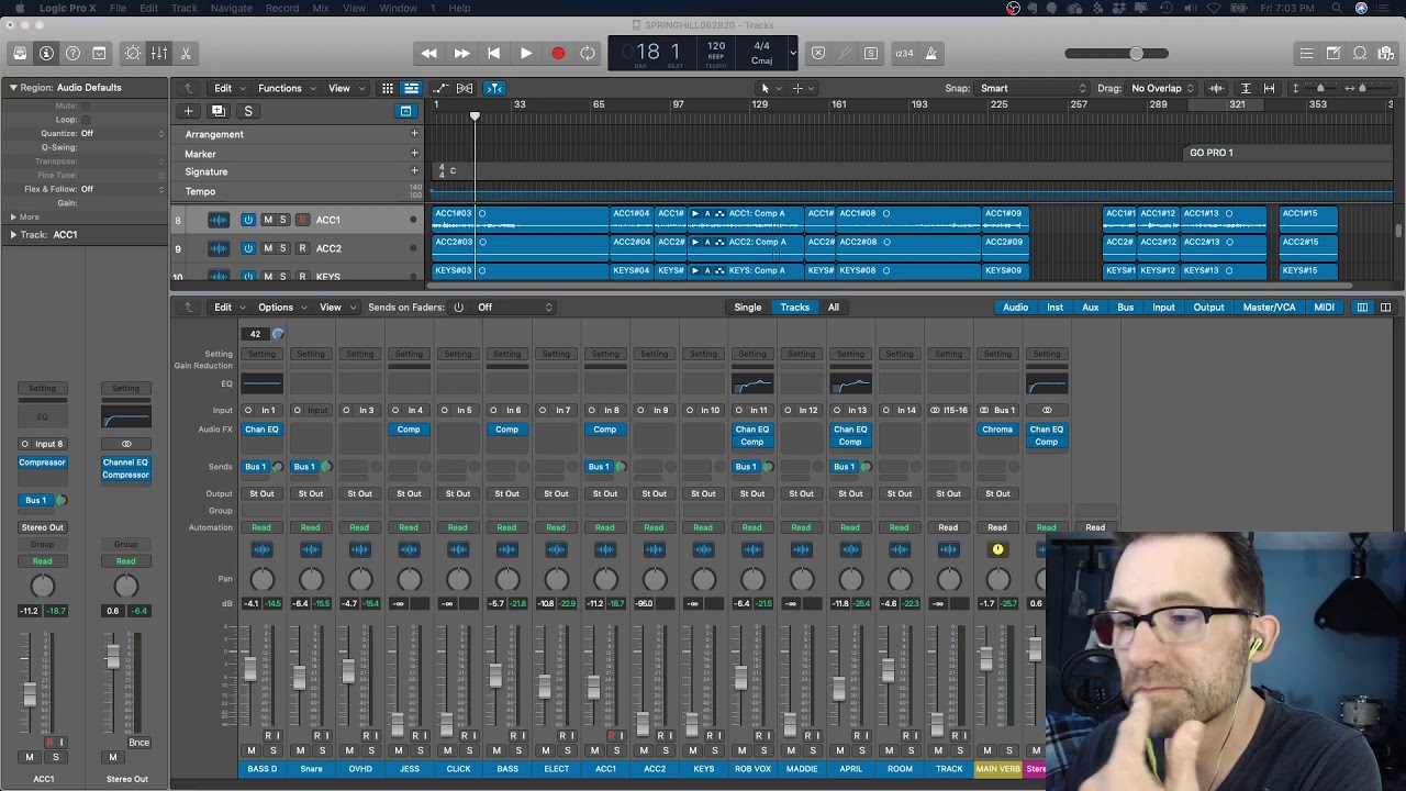 Logic Pro X - Intro to Running Faders for Livestream Mix - Spring Hill ...