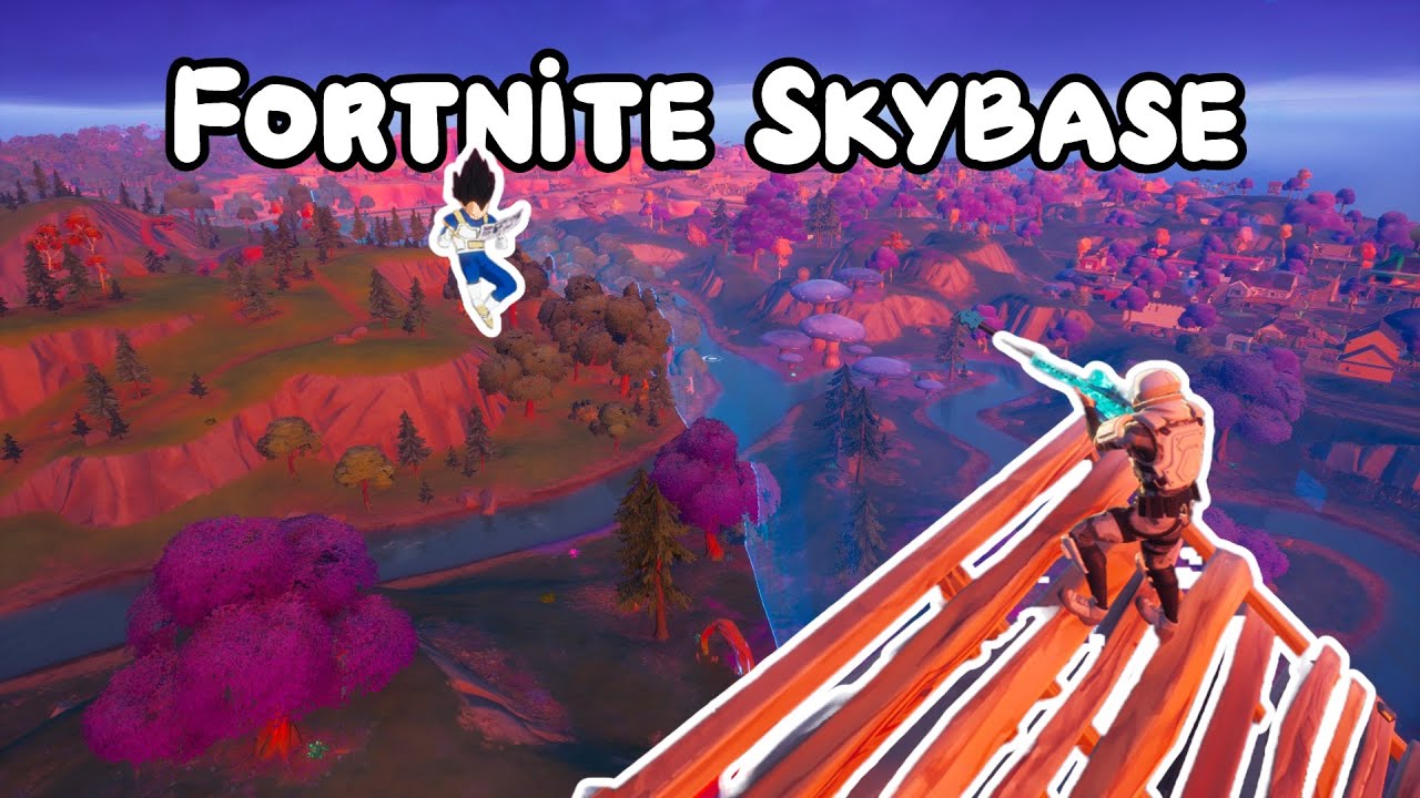 It's Fortnite but I build skybase (GONE WRONG) - YouTube