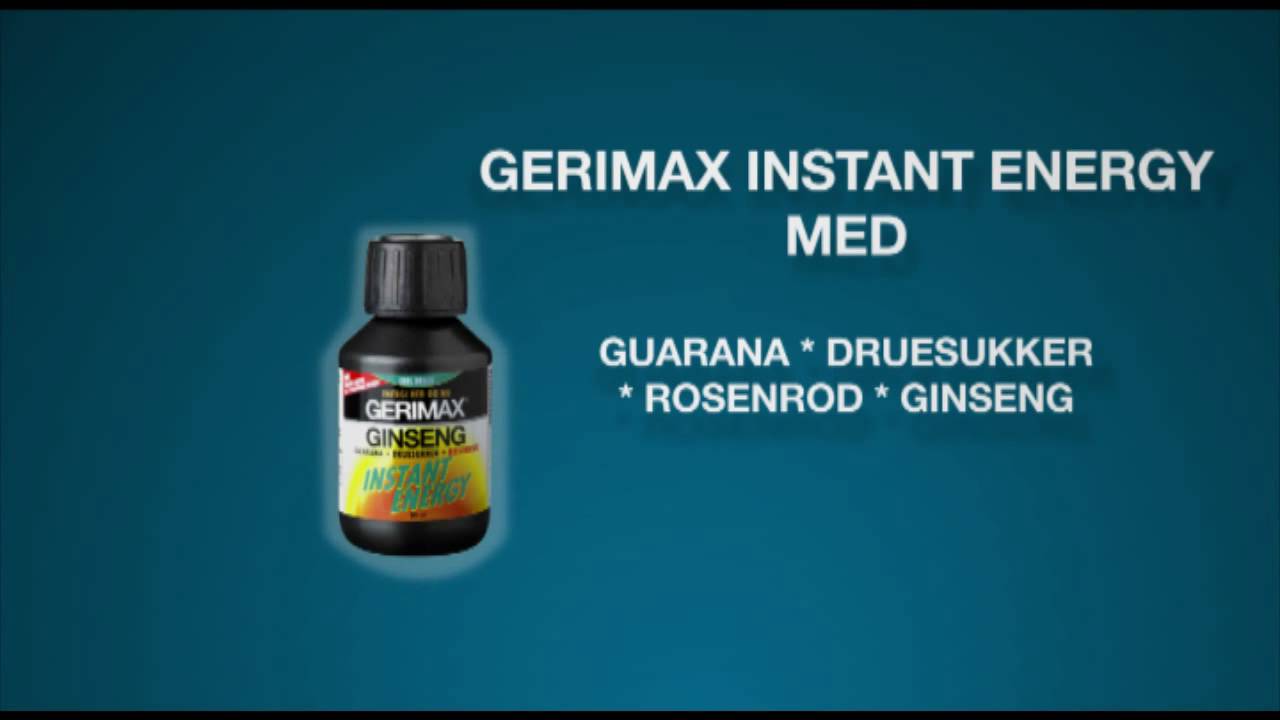 Gerimax Instant energy - YouTube