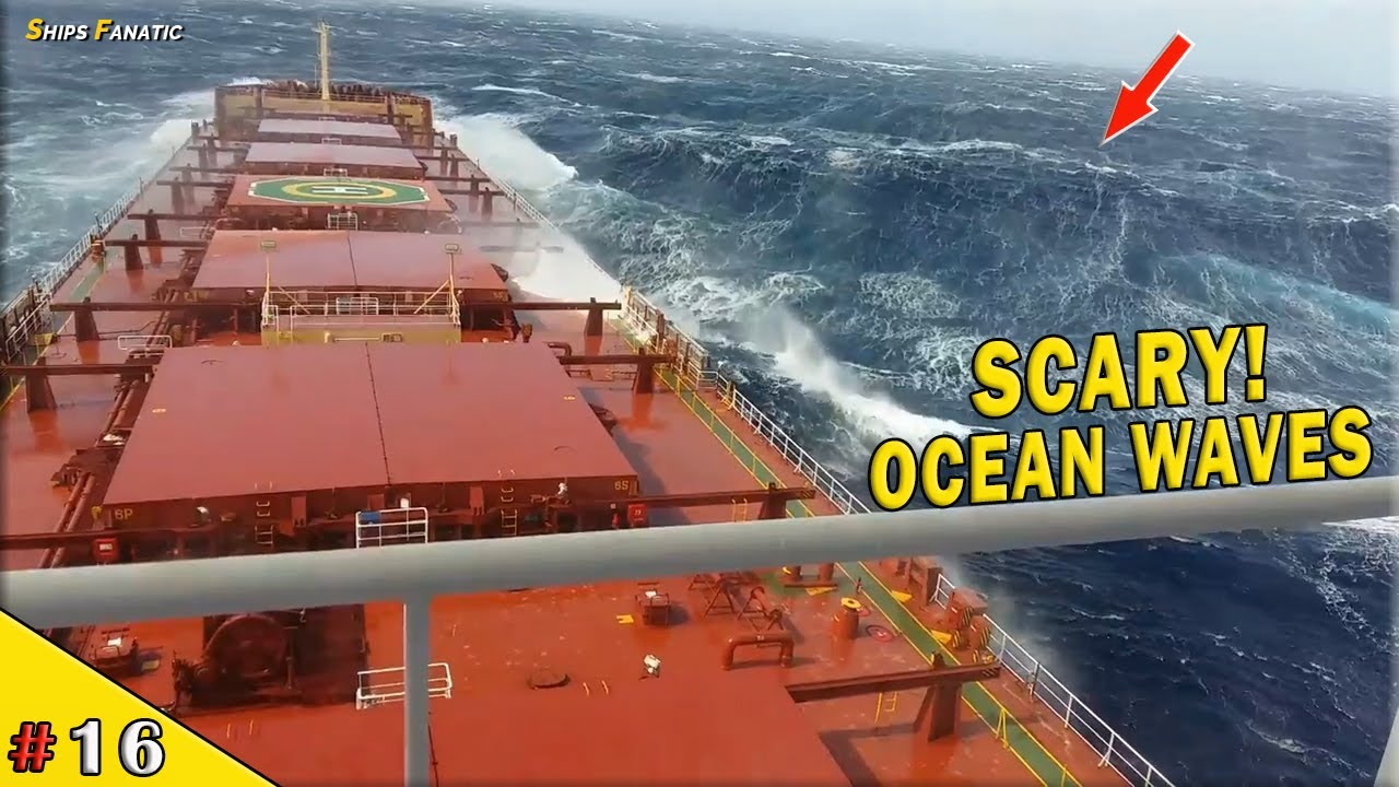 10 BIG Ships In Storms! SCARY OCEAN WAVES Compilation Compilation 2020 ...