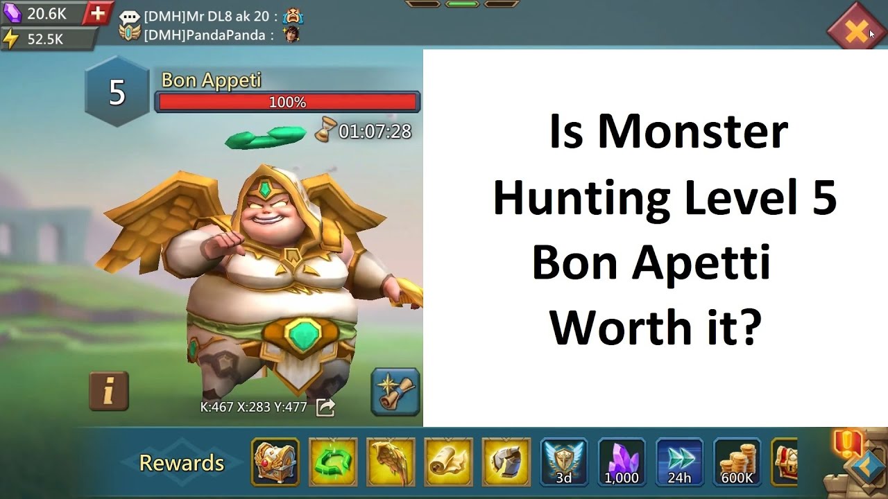 Lords Mobile: Monster Hunting Level 5 Bon Appeti - Is it worth it ...