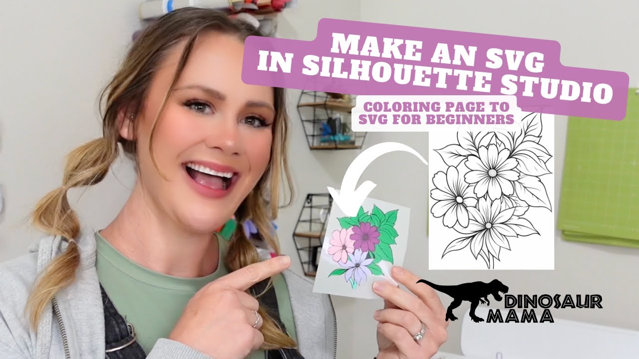 How to Trace in Silhouette Studio | Turn a Coloring Page into a Layered ...