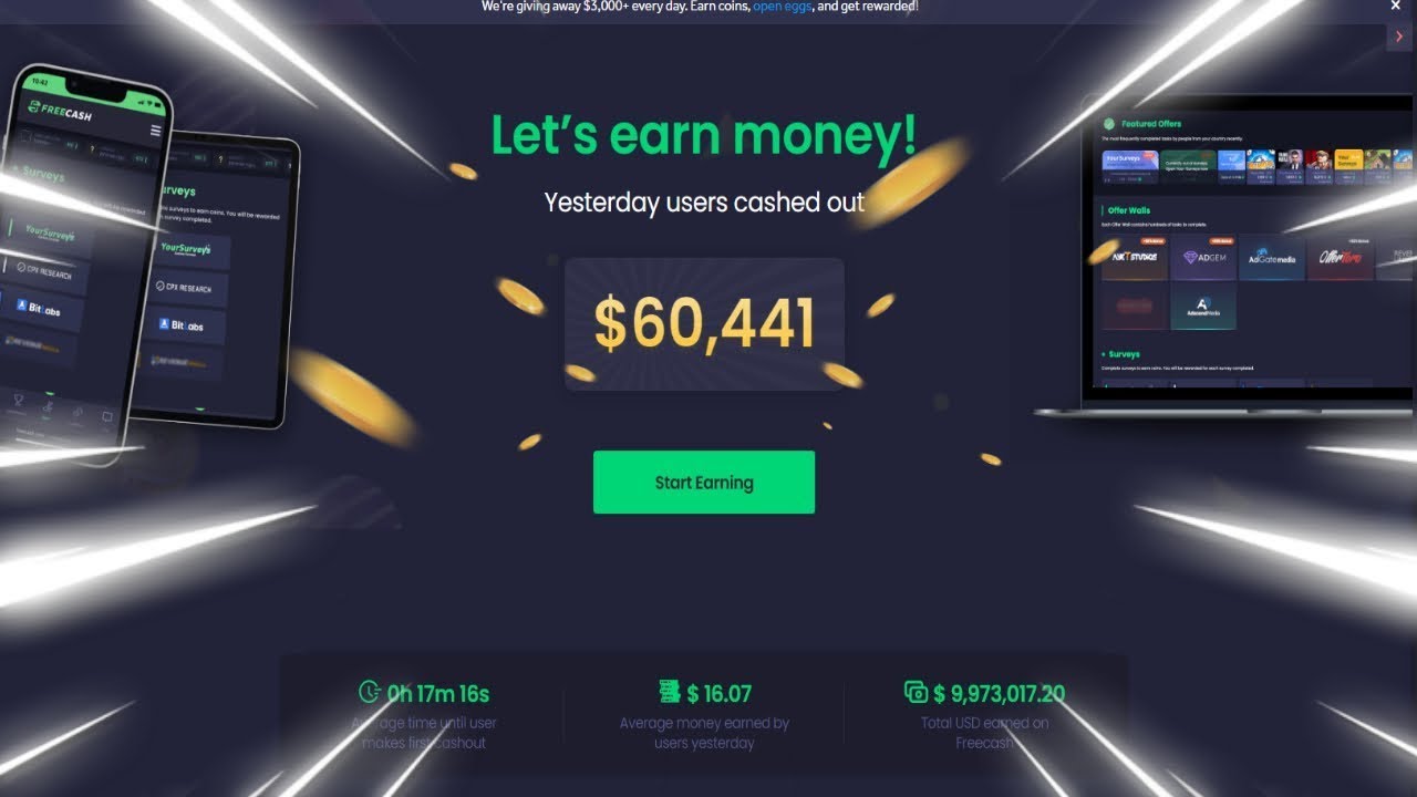 💰HOW to EARN FREE MONEY in 2024 with FREECASH! [FAST PAYOUTS] - YouTube