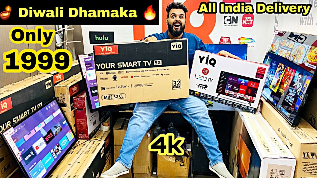 Led Tv Only ₹1999 | Cheapest Led Tv Wholesale Market | KK Enterprises ...