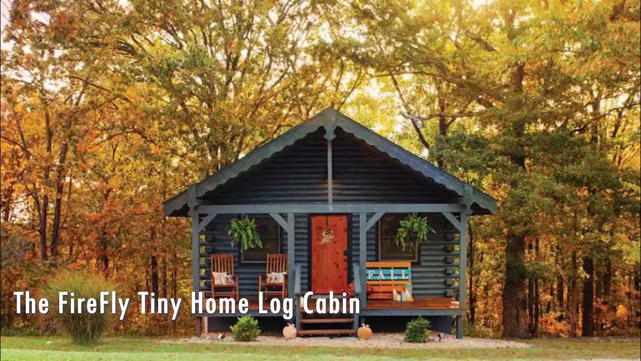 The FireFly Tiny Home Log Cabin - YouTube