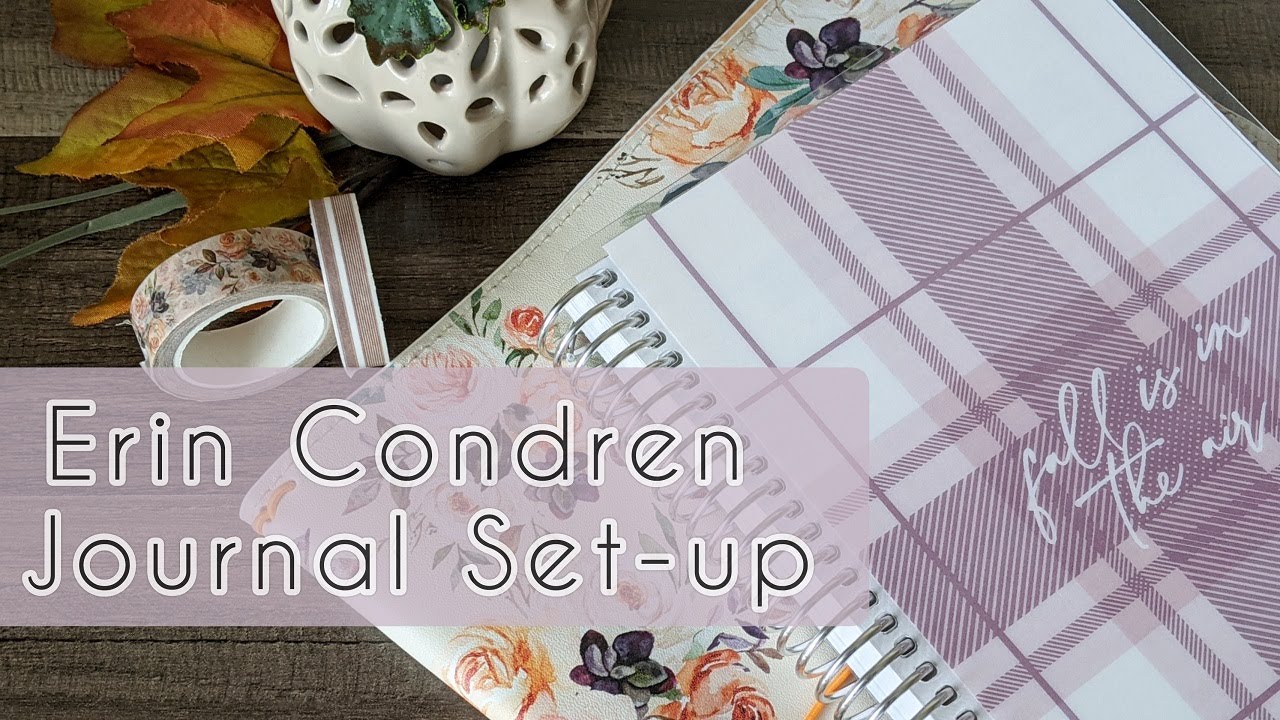 Erin Condren Journal Set-up // Fall Journal // Bujo // Journal With Me ...