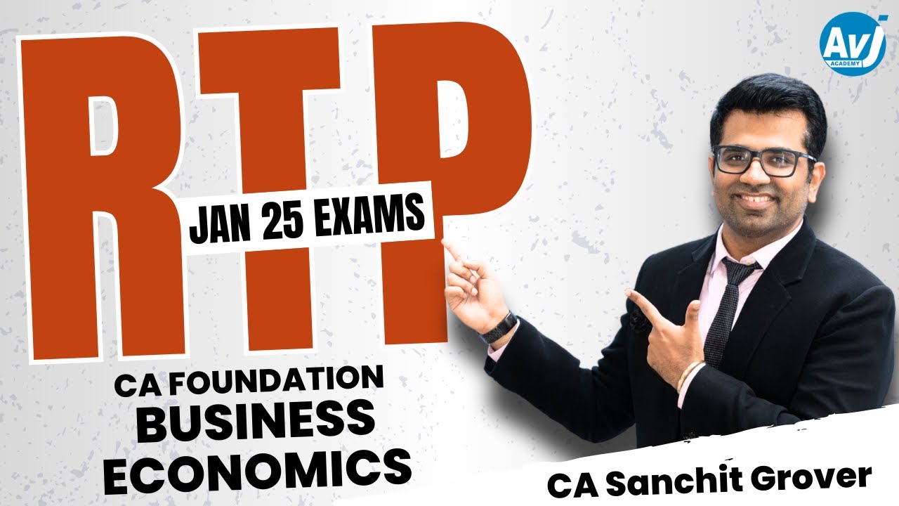 RTP for Jan 25 Exams | CA Foundation Business Economics | CA Sanchit ...