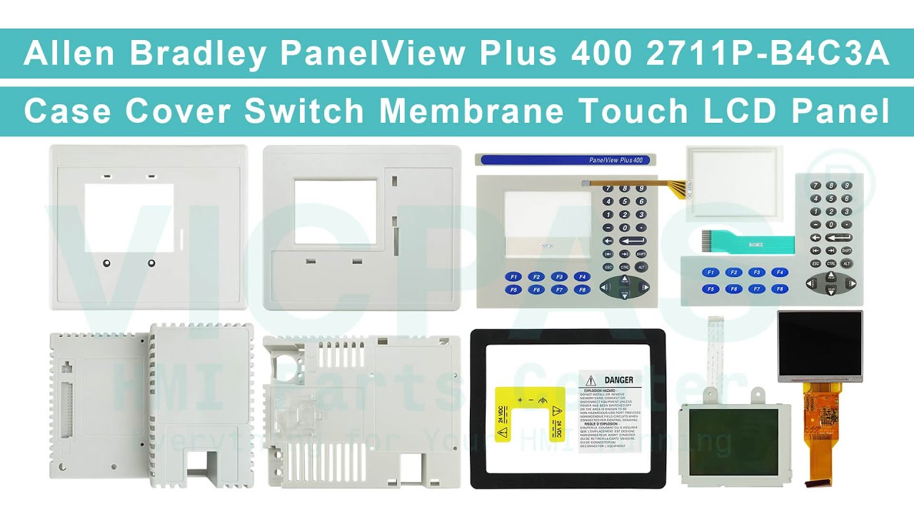 PanelView Plus 400 2711P-B4C3A Membrane Switch HMI Panel Glass LCD ...