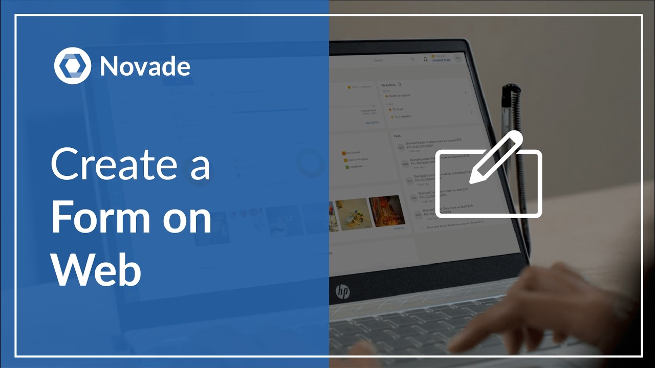 Novade Lite - Create a Form on Web - YouTube