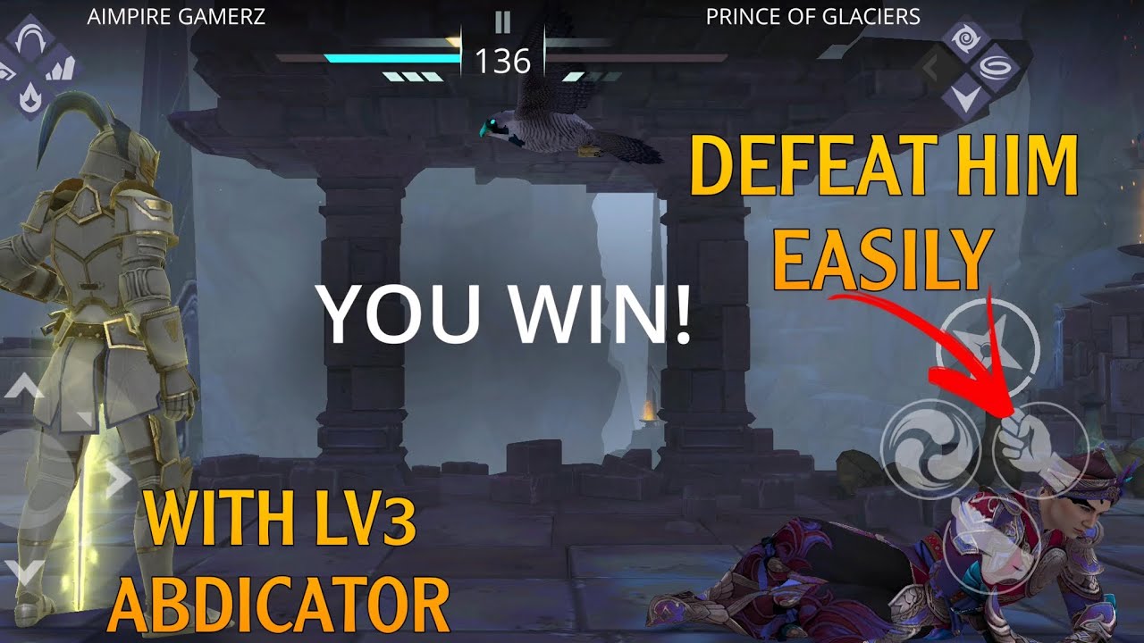 shadow fight 3: lv3 abdicator vs prince glaciers (Hero3) | dragon ...