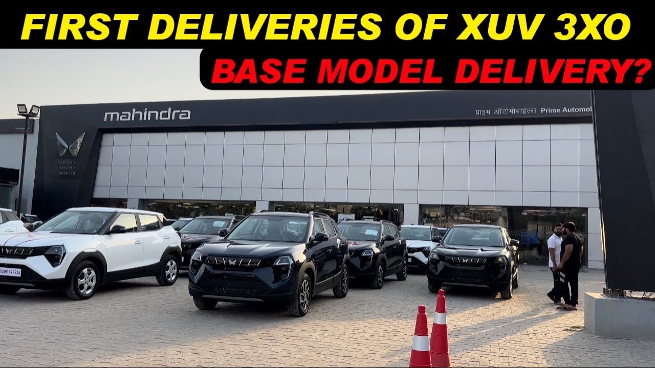 First Day First Deliveries 🥳🥳 Mahindra XUV 3XO | BASE MODEL DELIVERY ...