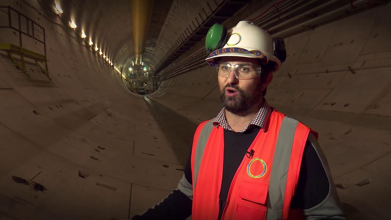 Alice Tunnel Boring Machine (TBM) turnaround inside the NAT. - YouTube