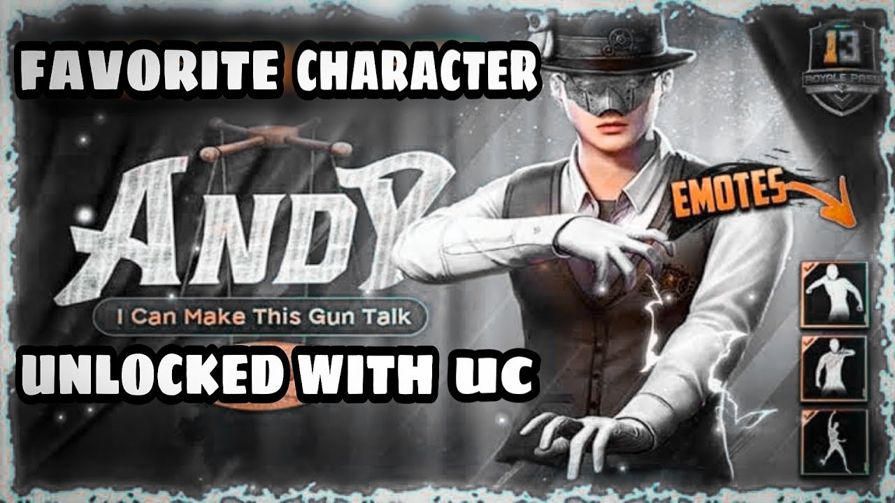 ANDY CHARACTER UNLOCKED | FINALLY NOW I HAVE A ANDY🔥 - YouTube