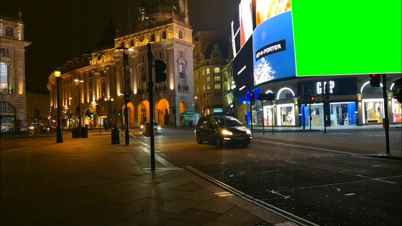 Road side Billboard Green Screen stock video footage no copyright - YouTube