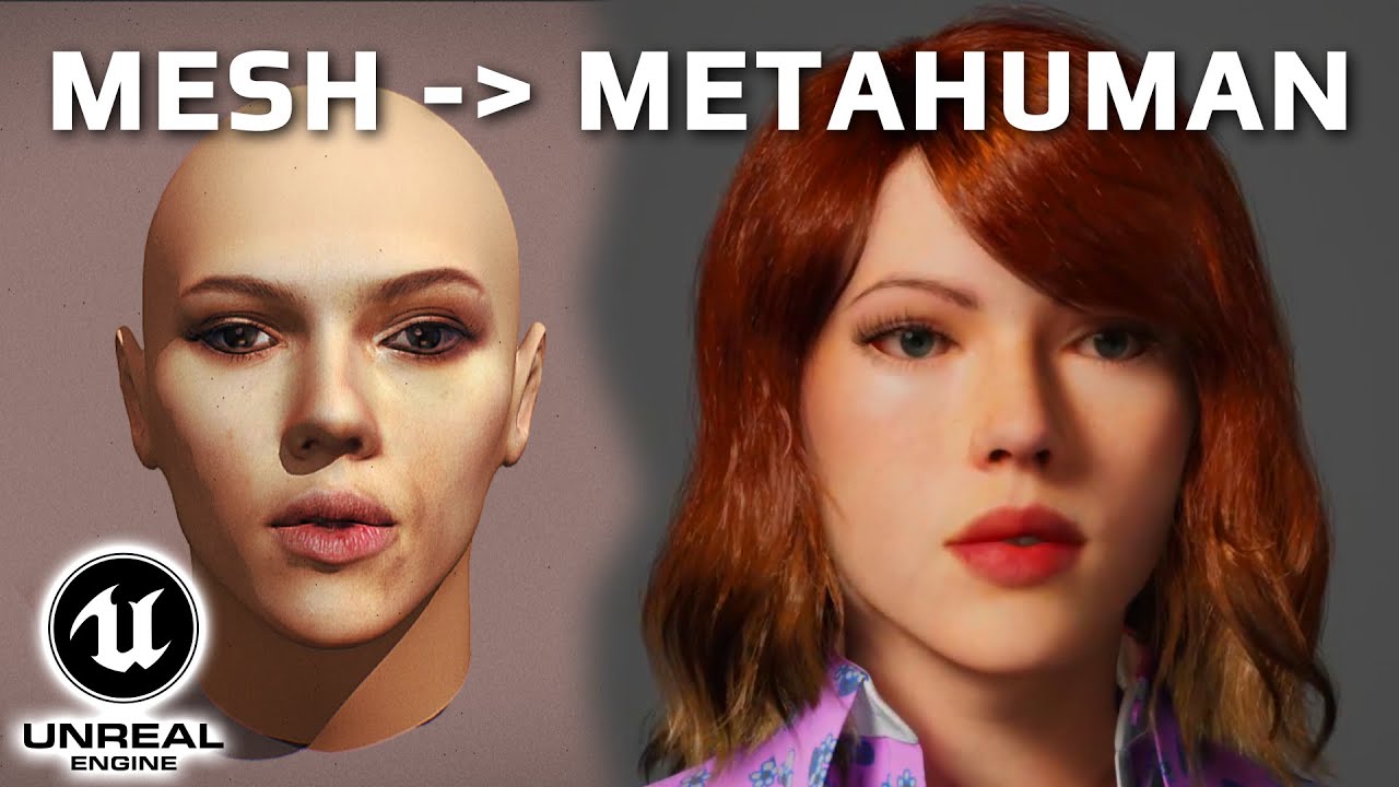 Face Mesh to MetaHuman | Unreal Engine 5 Tutorial - YouTube