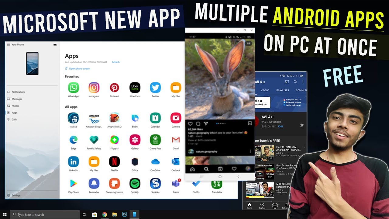 NEW Your Phone APP For PC Officially By MICROSOFT! Android Control From ...