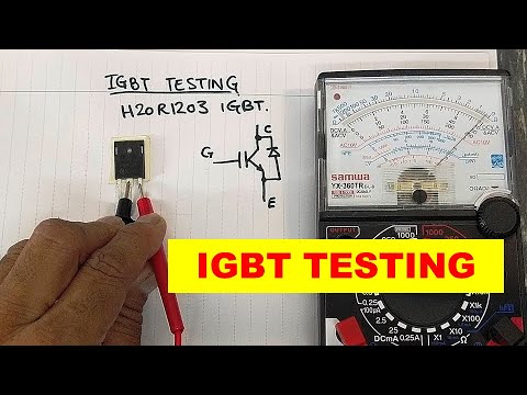 {961A} How to test IGBT using analog multimeter - YouTube