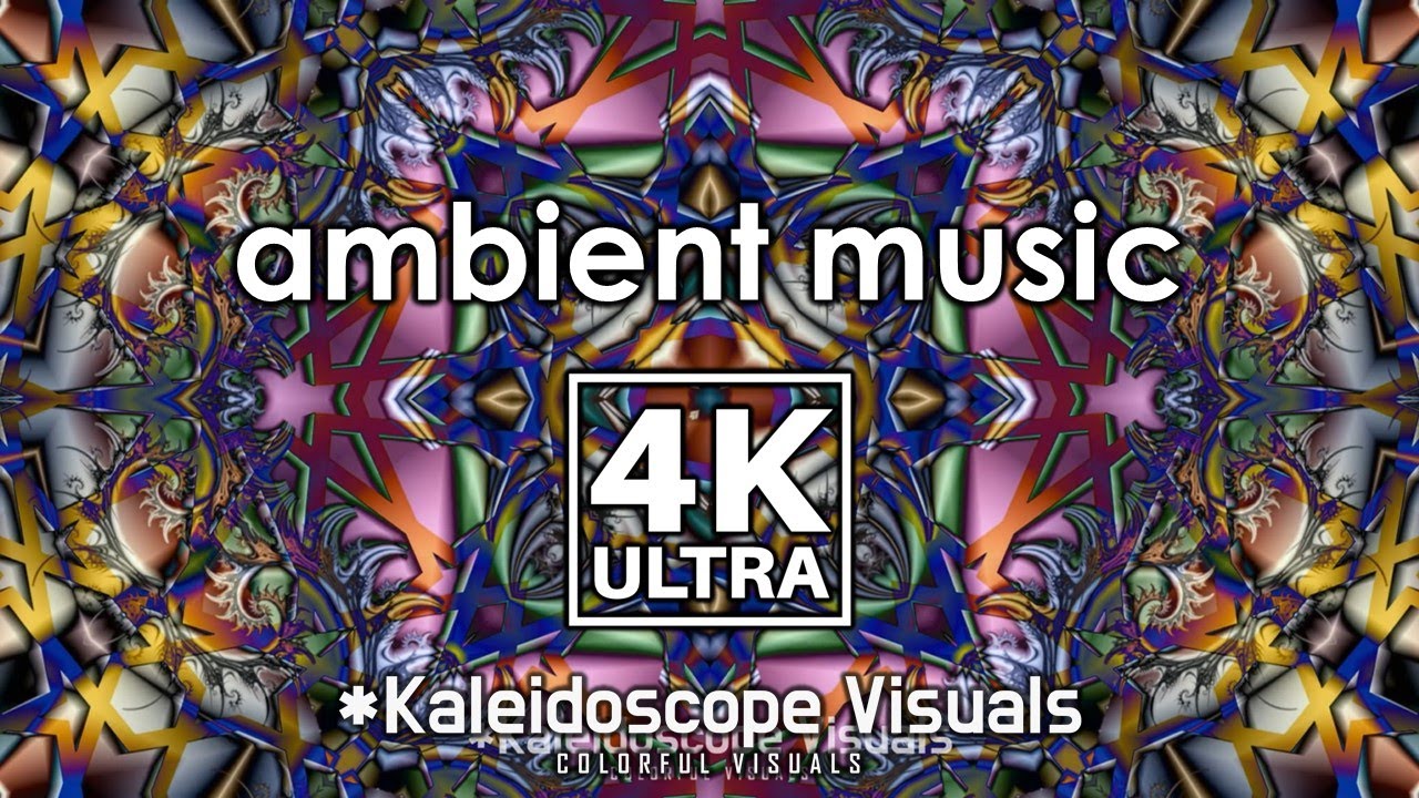 Ambient Dreamy Music with Kaleidoscope Visuals Colorful 4K 60fps Video ...