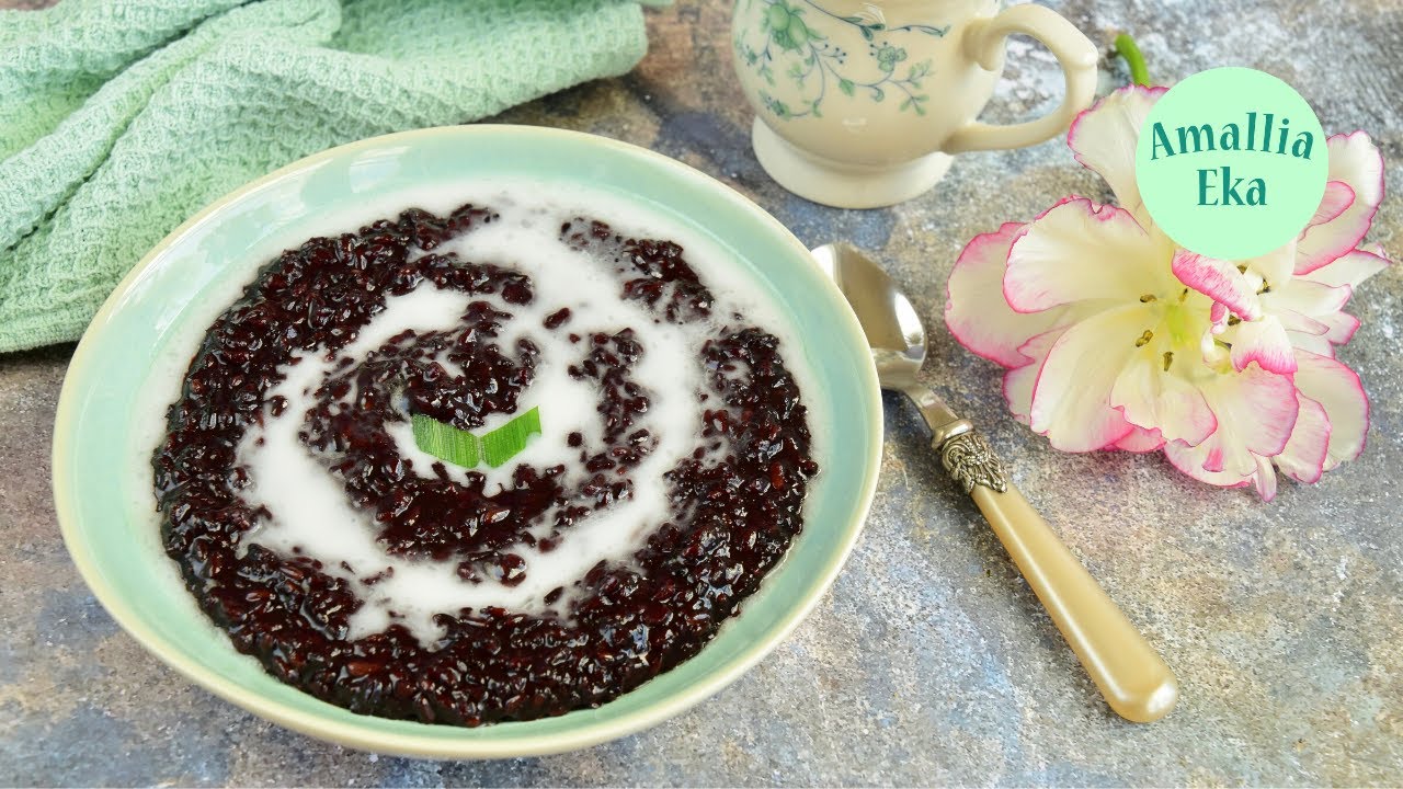 Bubur Ketan Hitam | Black Glutinous Rice Sweet Porridge | Indonesian ...