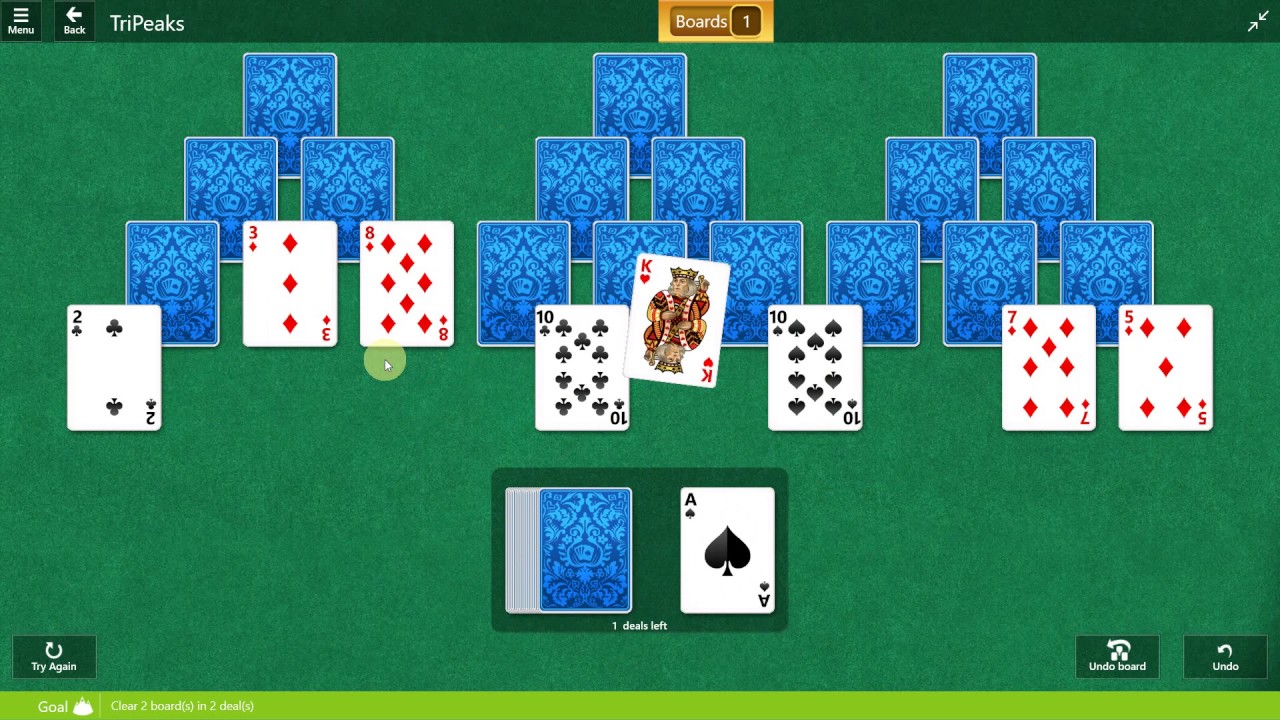 Microsoft solitaire collection cheats tripeaks easy 1 - lkakcolorado