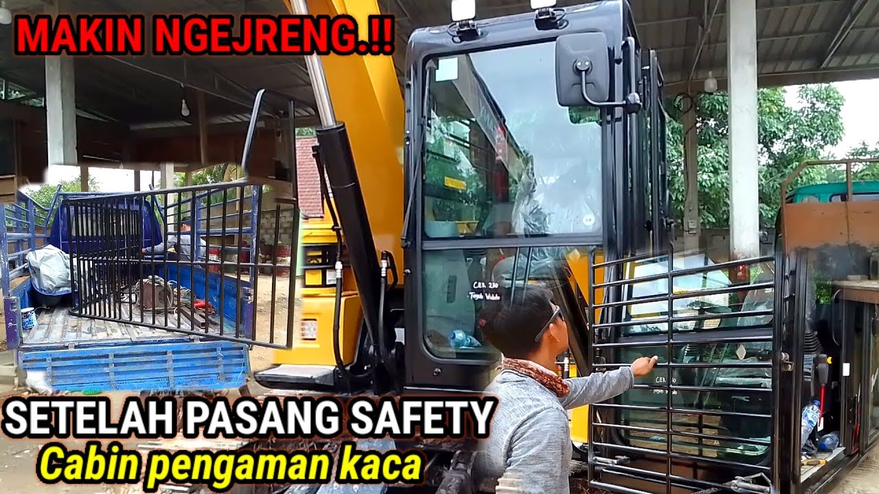 Agar lebih aman waktu kerja excavator baru langsung di pasang safety ...
