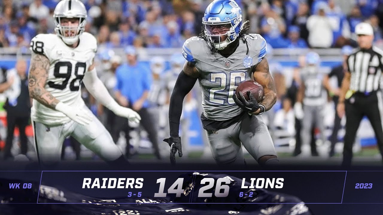 LIONS 26, RAIDERS 14 - WK 8 REACTION VIDEO #lions #detroit # ...