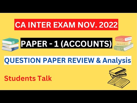 CA INTER ACCOUNTS PAPER REVIEW | CA Inter Accounts Paper Analysis CA ...