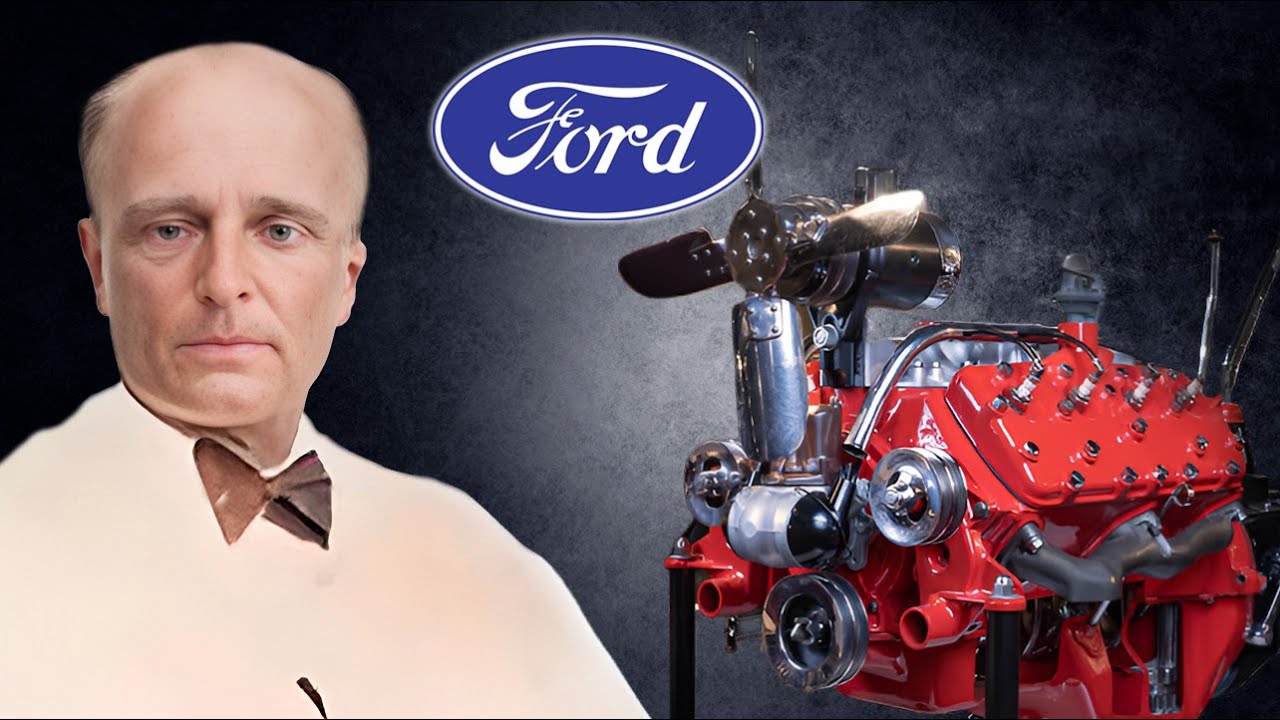 1932 The Invention Of The Ford V8 Engine