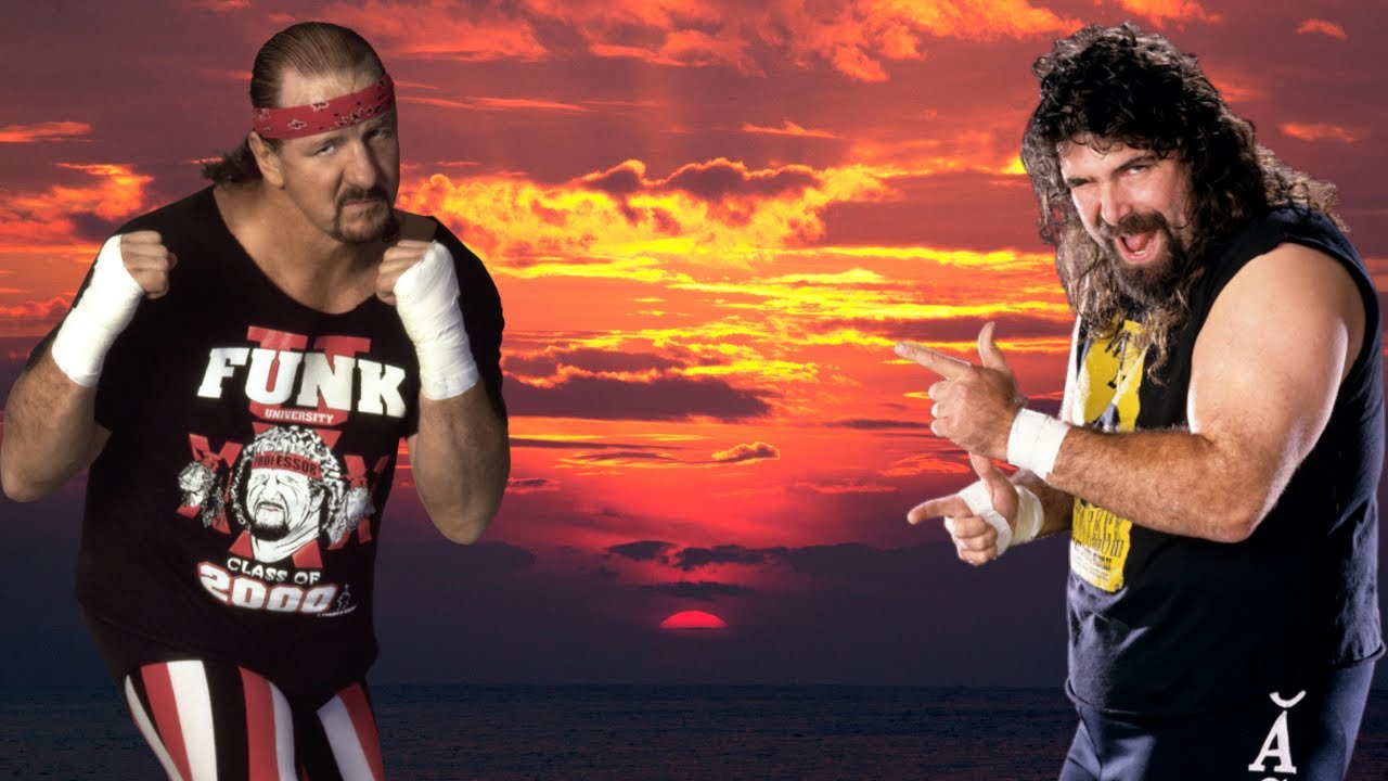 Fire Pro Wrestling World: Cactus Jack vs. Terry Funk (Barbed Wire Match ...