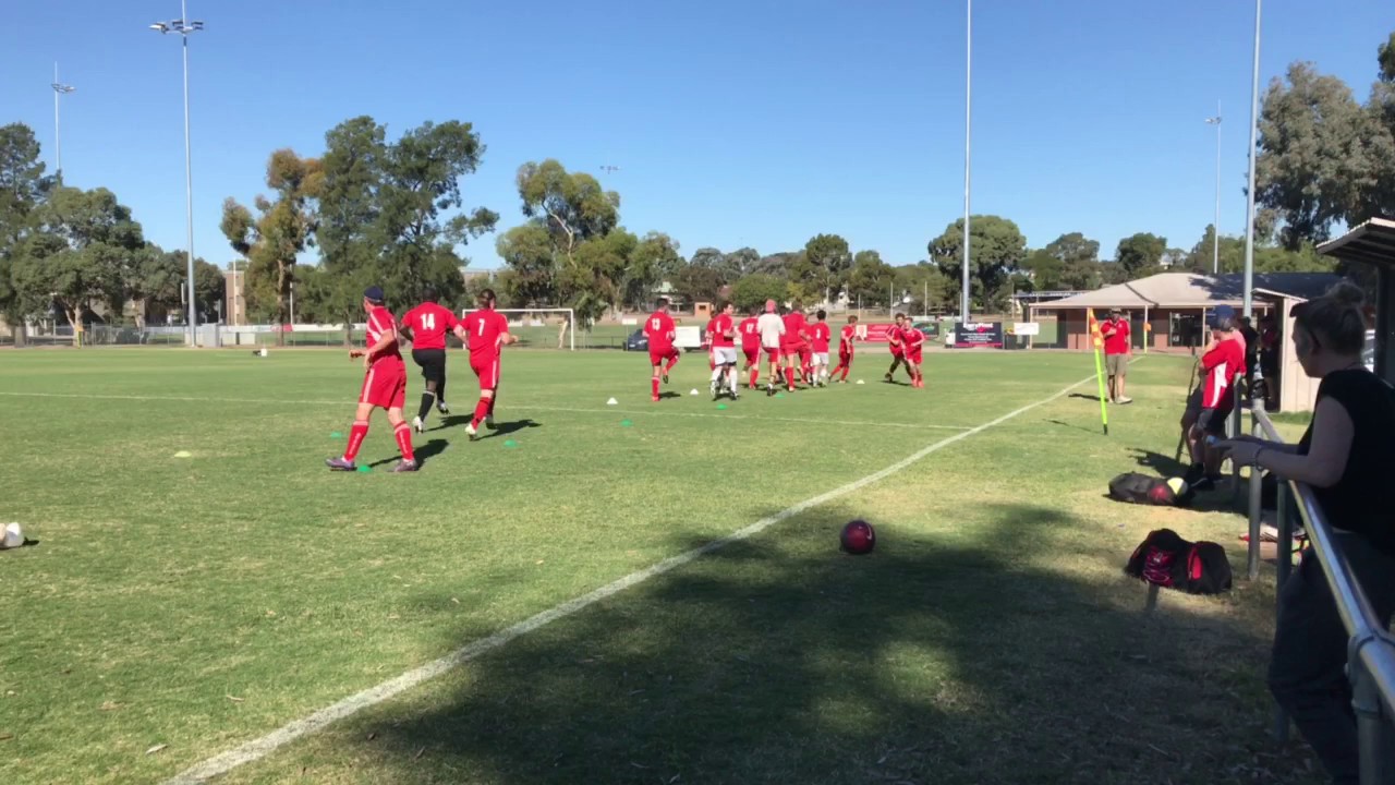 Spring Gully Soccer Club First Pre-Season game warm up - YouTube