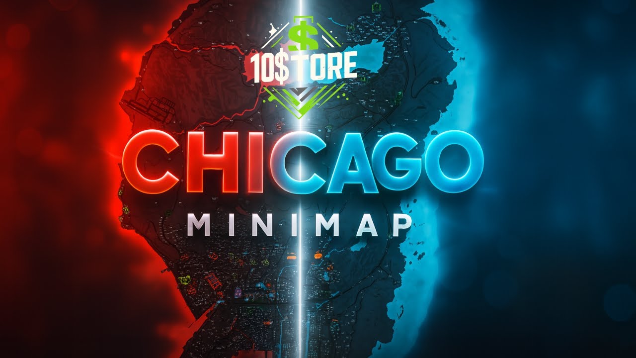 [$10] Blue & Red CHICAGO MINIMAP FIVEM🔥🔥 - YouTube