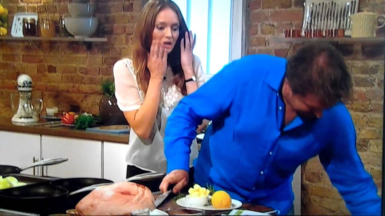 Saturday Kitchen LIVE Chef Slips Over - May 2013 - YouTube