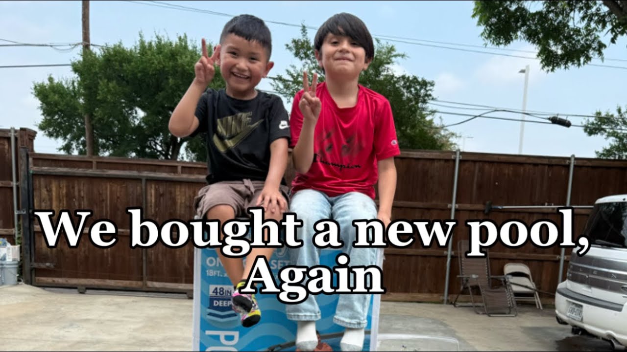 We bought a new pool #pool #fun - YouTube