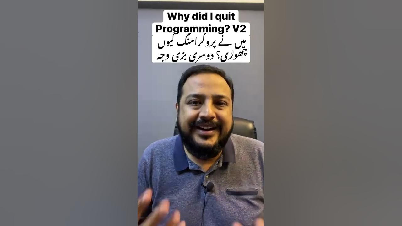 Why Did I Quit Programming? Video 2 - YouTube