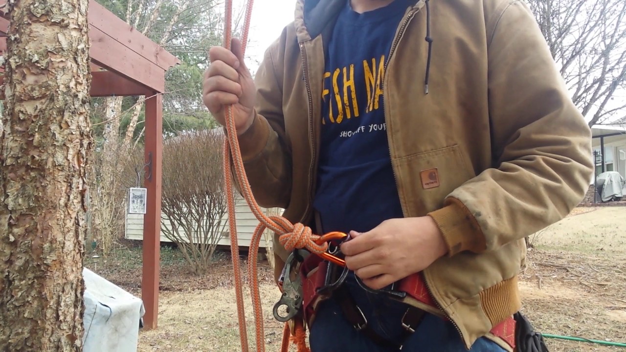 How to tie a anchor knot, and double fishermans - YouTube
