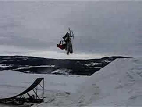 Snowmobile flip Jostein Stenberg - YouTube