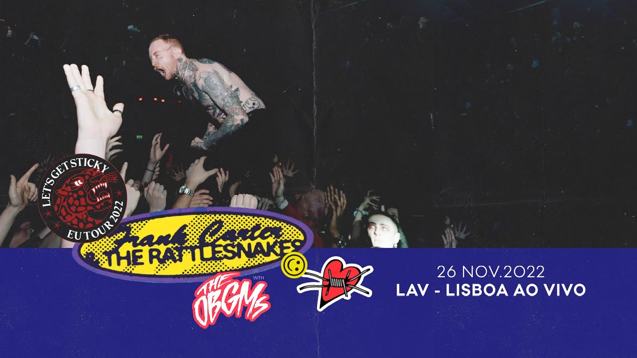 FRANK CARTER & THE RATTLESNAKES | LET´S GET STICKY 2022 @ LAV - Lisboa ...