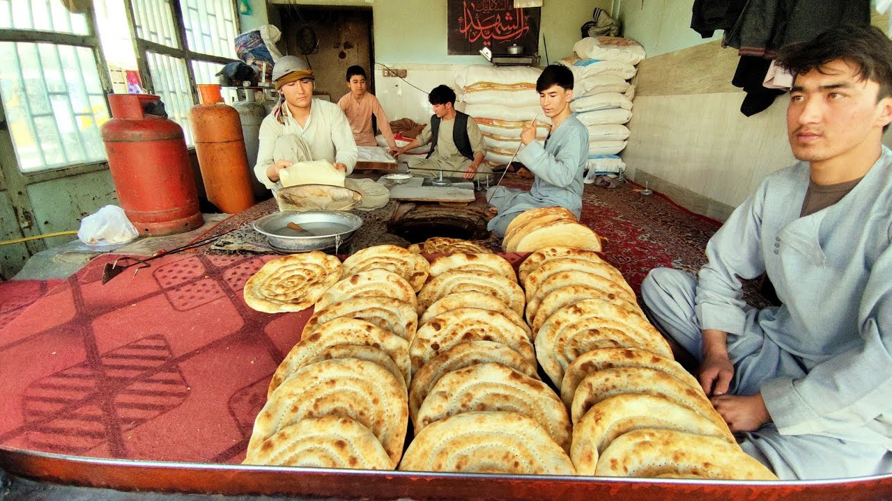 The Art of Afghan Bread Making: From Dough to Oven! - YouTube