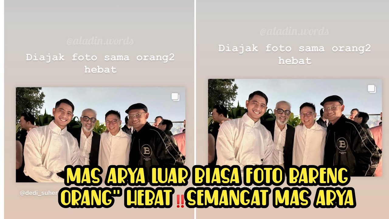 MAS ARYA LUAR BIASA FOTO BARENG ORANG" HEBAT‼️SEMANGAT MAS ARYA - YouTube