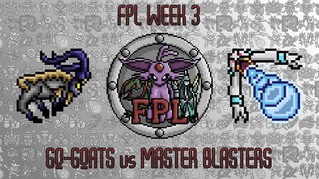 ROOKIE VS VET! - FPL Pokemon League Week 3 - Go-GOATS vs Master ...