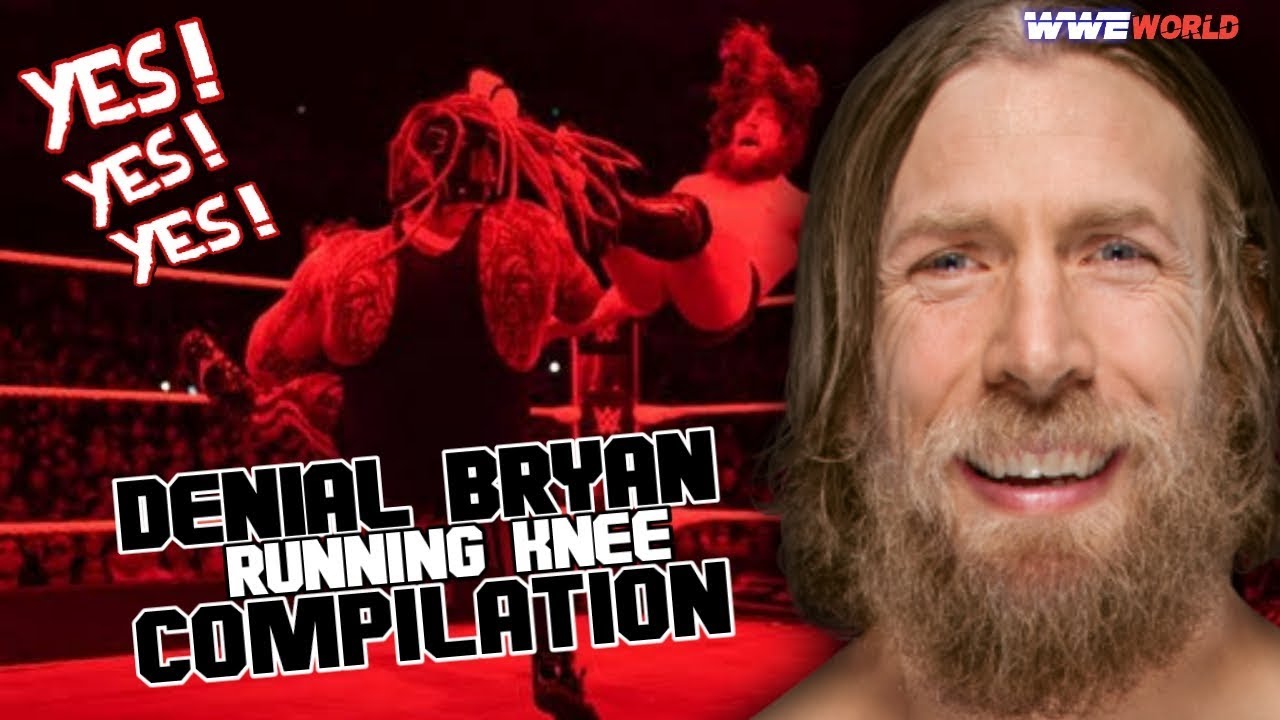 WWE Daniel Bryan Running Knee Compilation - YouTube